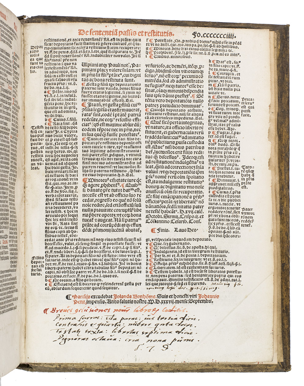 One of the foundational texts of the Western legal tradition, printed ...